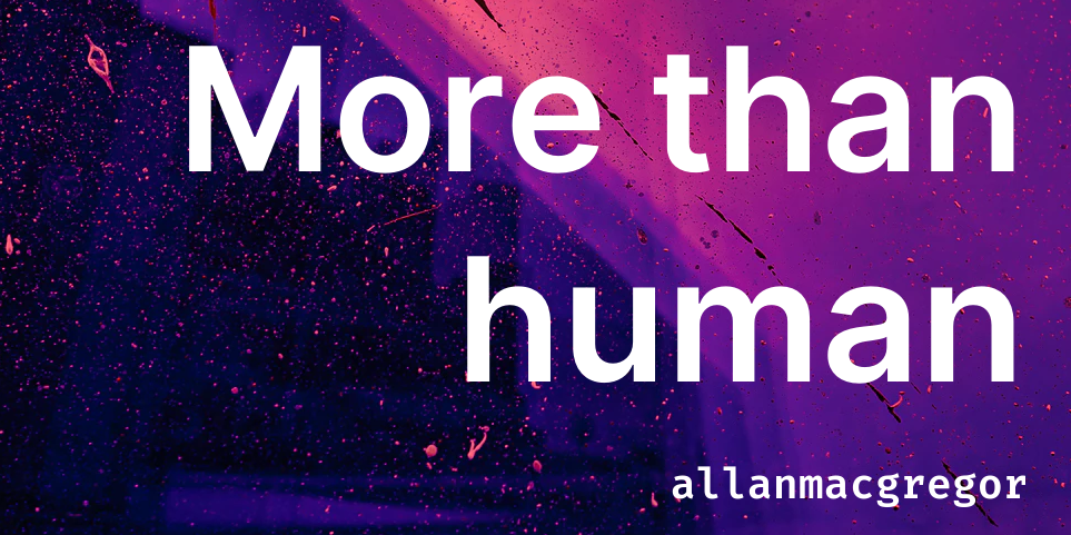 More than human · Allan MacGregor